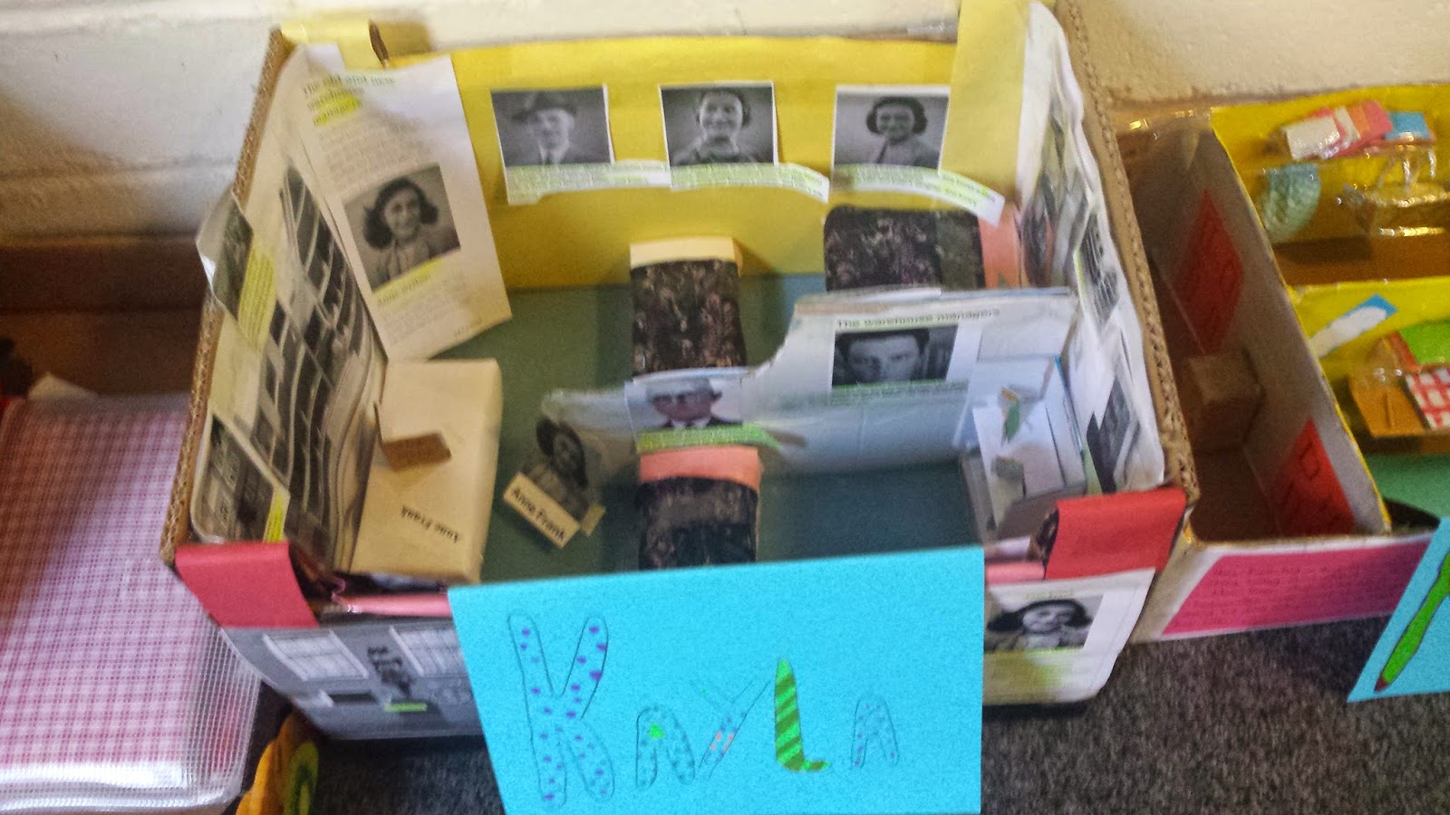 Fifth and Sixth Class Blog: Anne Frank's Secret Annexe Construction Project